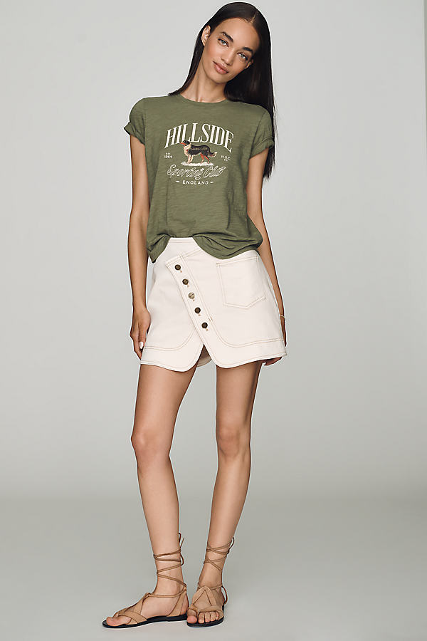 PILCRO Pilcro Bennie Cotton Slim Crew-Neck Tee
